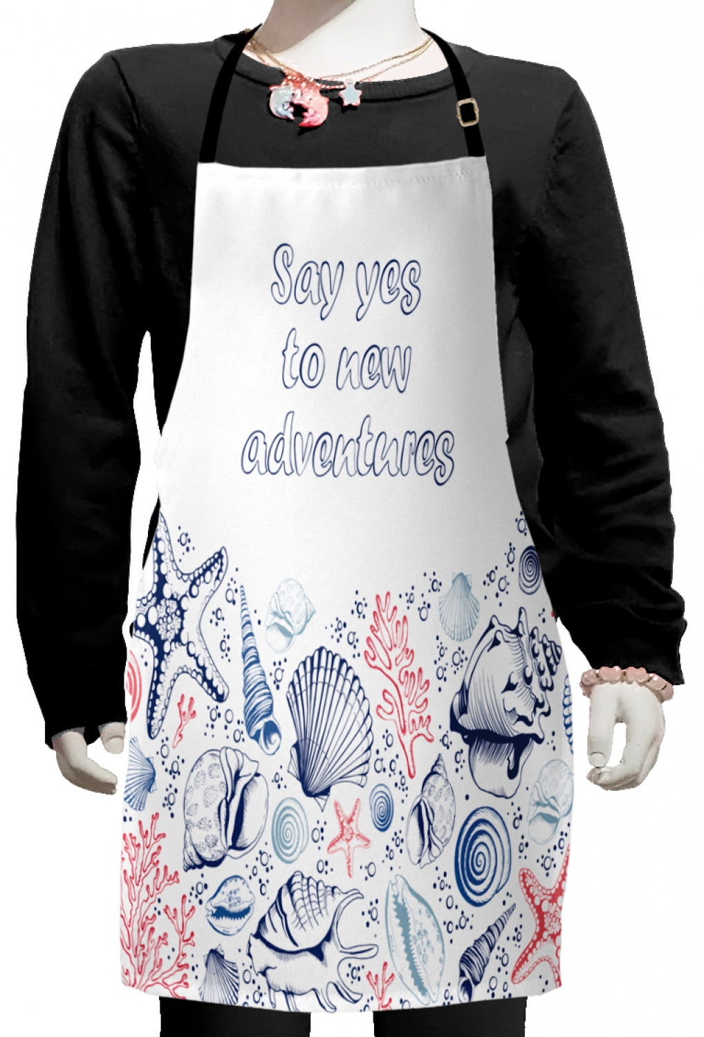 Adventure Kids Apron, Underwater Marine Wildlife Theme Seashells Corals ...