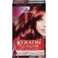 Schwarzkopf Keratin Color Permanent Hair Dye Cream, 5.6 Warm Mahogany ...