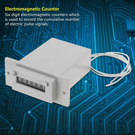 6 Digit Pulse Counter, Digital Electromagnetic Pulse Counter, AC110V ...