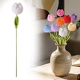 Crocheted Flowers Multi-Colors Tulip, Knitted Flower Bouquet forRecital ...