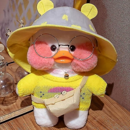 30cm Wearing Hyaluronic Acid Little Yellow Duck Doll Lalafanfan Duck ...