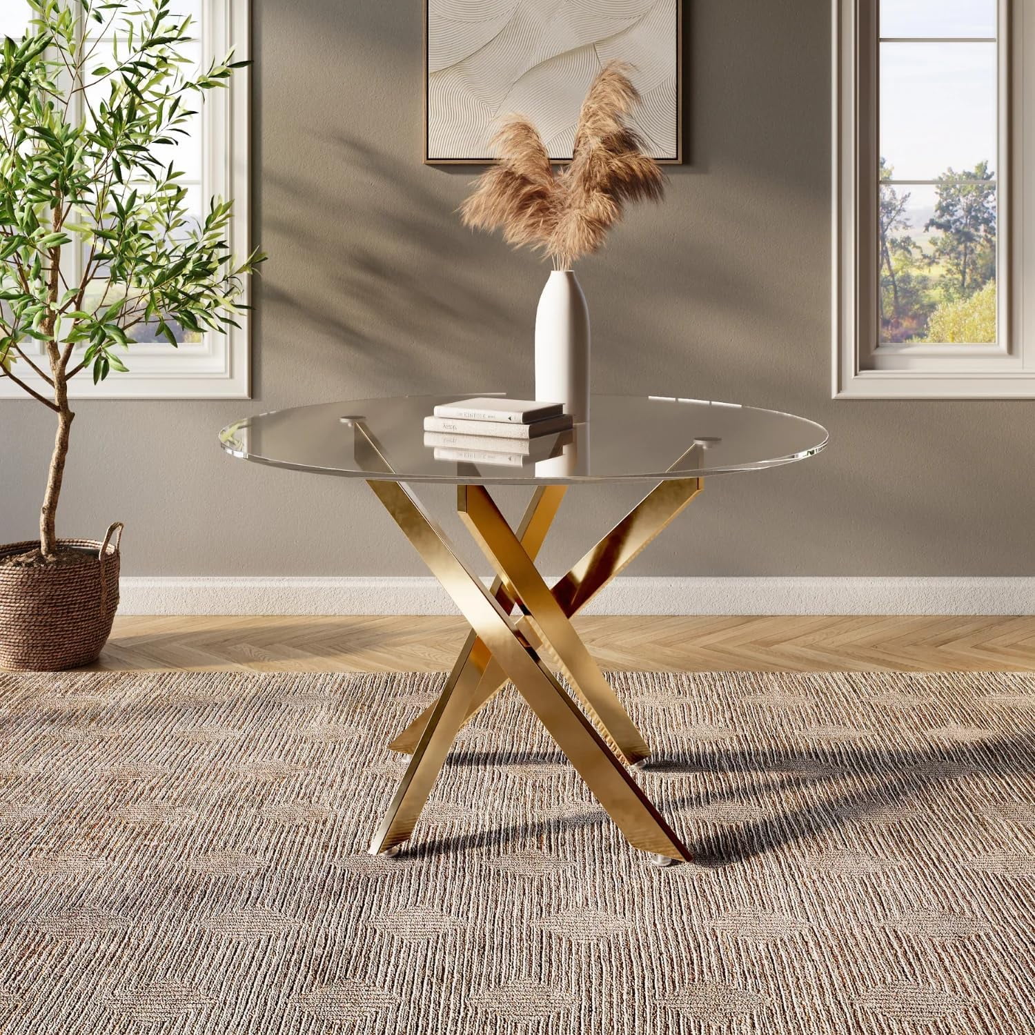 Click here for Placida Decor Sabine Round Dining Table For 2-4 Pe... prices