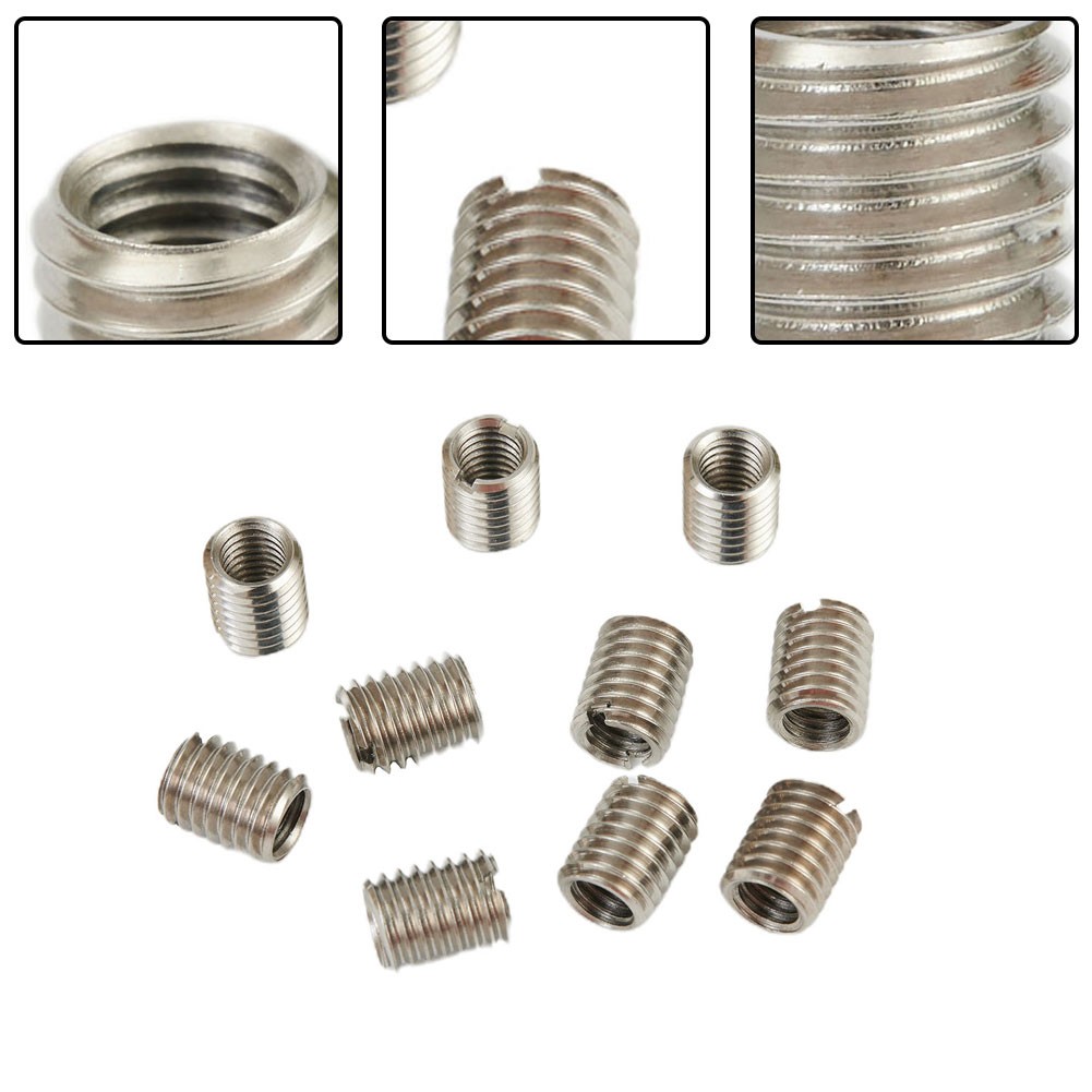 10x STAINLESS THREAD ADAPTERS M8 8MM MALE TO M6 6MM FEMALE THREADED ...