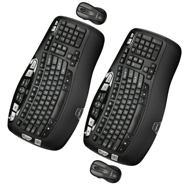 Logitech Mk550 Comfort Wave Wireless Keyboard And Mouse Combo Travel Home