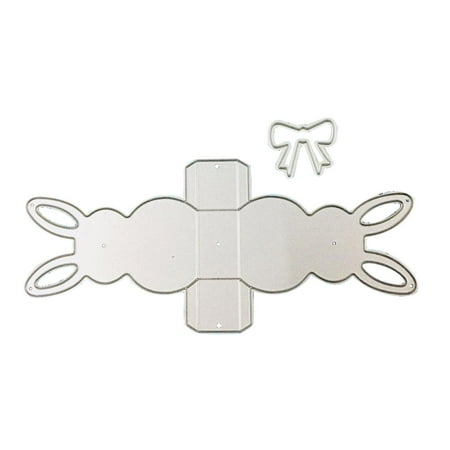 1set Paper Stencil 3d Diy Rabbit Box Design Embossing Photo Album Cards ...