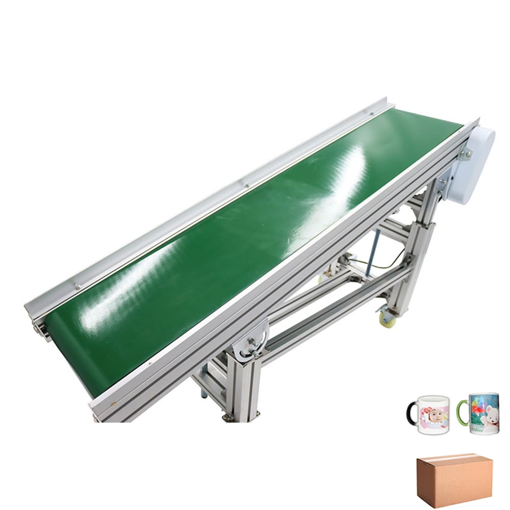 PreAsion PVC Belt Inclined Ramp Conveyor Machine Baffle Double ...