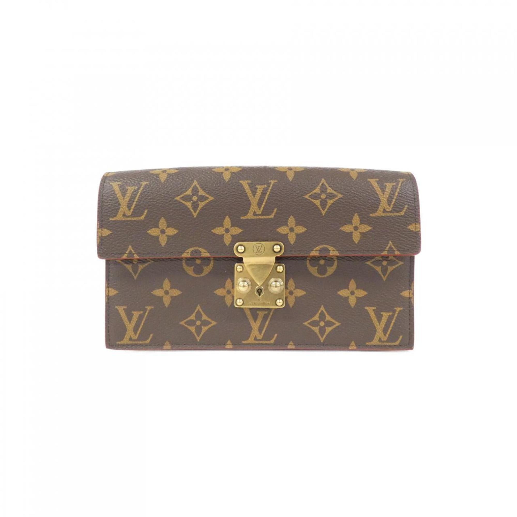 Pre-Owned Louis Vuitton Monogram Lock Belt Pouch PM M44667 Waist Bag ...