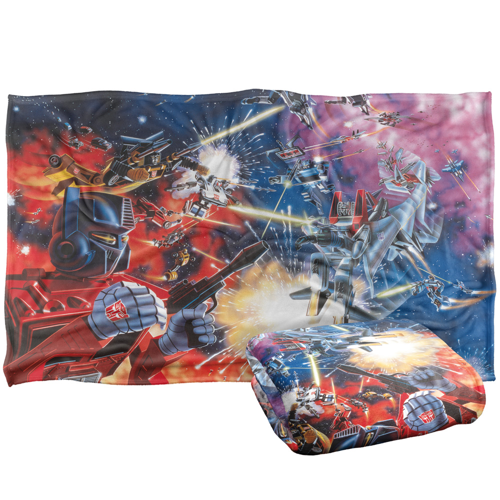 Transformers Blanket, 36'x58' Autobot Box Art Silky Touch Super Soft ...