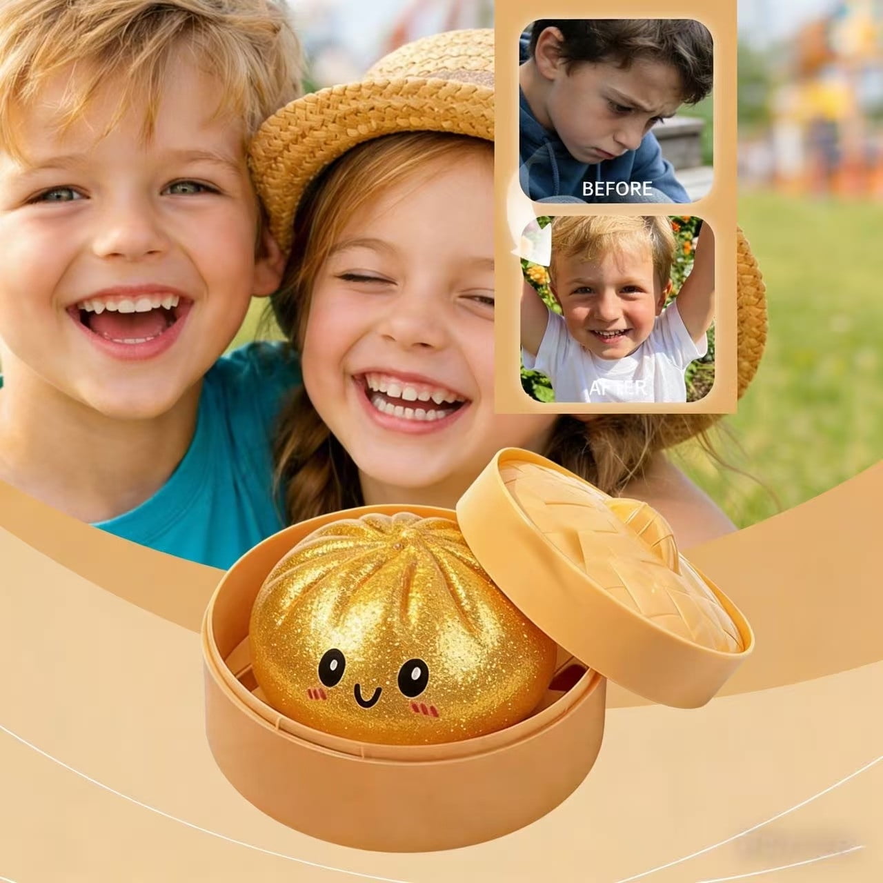 Click here for Caiyueke Glitter Dumpling Squishy Stress Ball Sens... prices