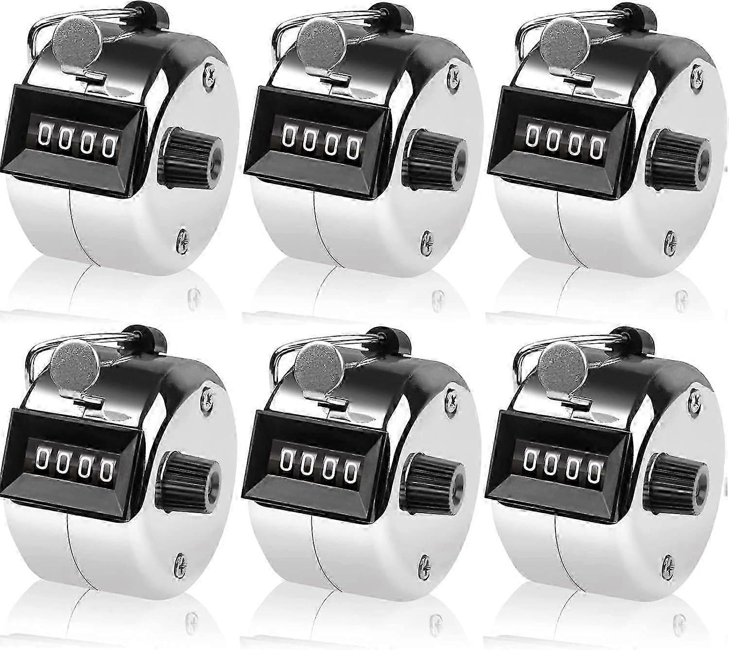 6 Pack Hand Tally Counter 4-Digit Lap Counter Clicker Handheld ...