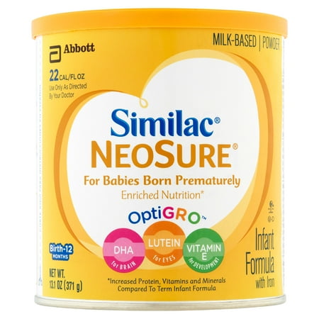 Similac Neosure OptiGro Milk-Based Powder Infant Formula with Iron ...
