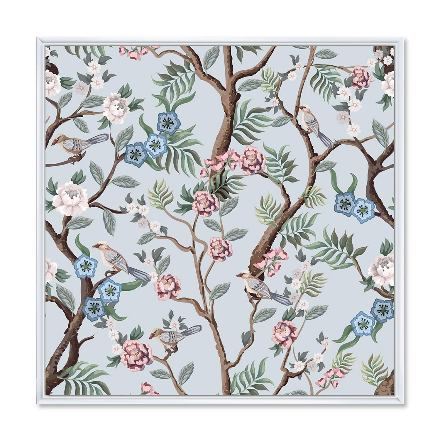 Click here for Designart Chinoiserie With Birds And Peonies X Flo... prices