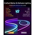 Lumary 16.4ft Smart Outdoor Neon Rope Light IP65 Waterproof RGBAICW LED ...