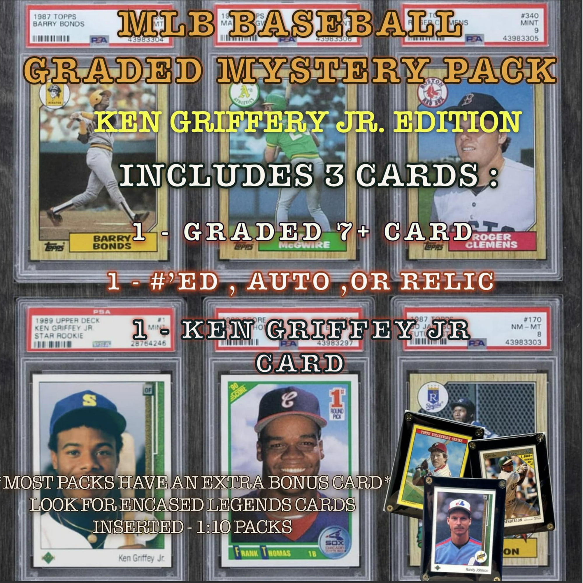 Click here for Generic Baseball Graded Mystery Hot Pack - 3 Cards... prices