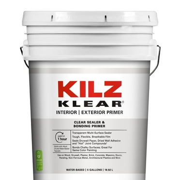 Free Shipping! KILZ Klear Primer, Interior/Exterior, Clear, 5 Gallon ...