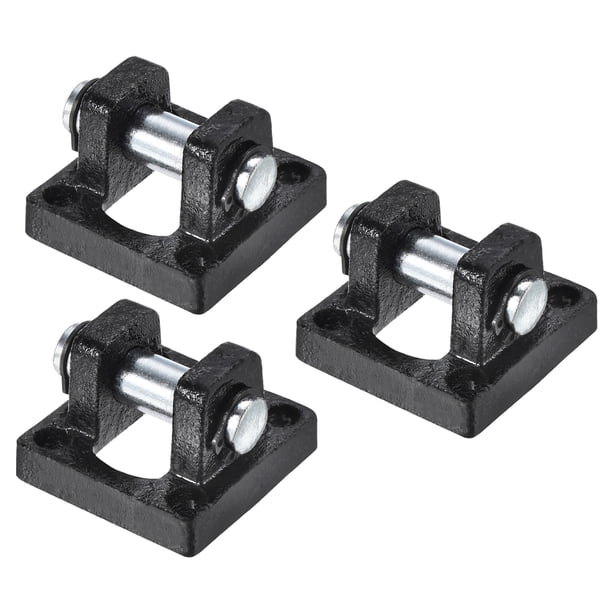 Uxcell Pneumatic Air Cylinder Rod Pivot Clevis Mounting Bracket, Black ...