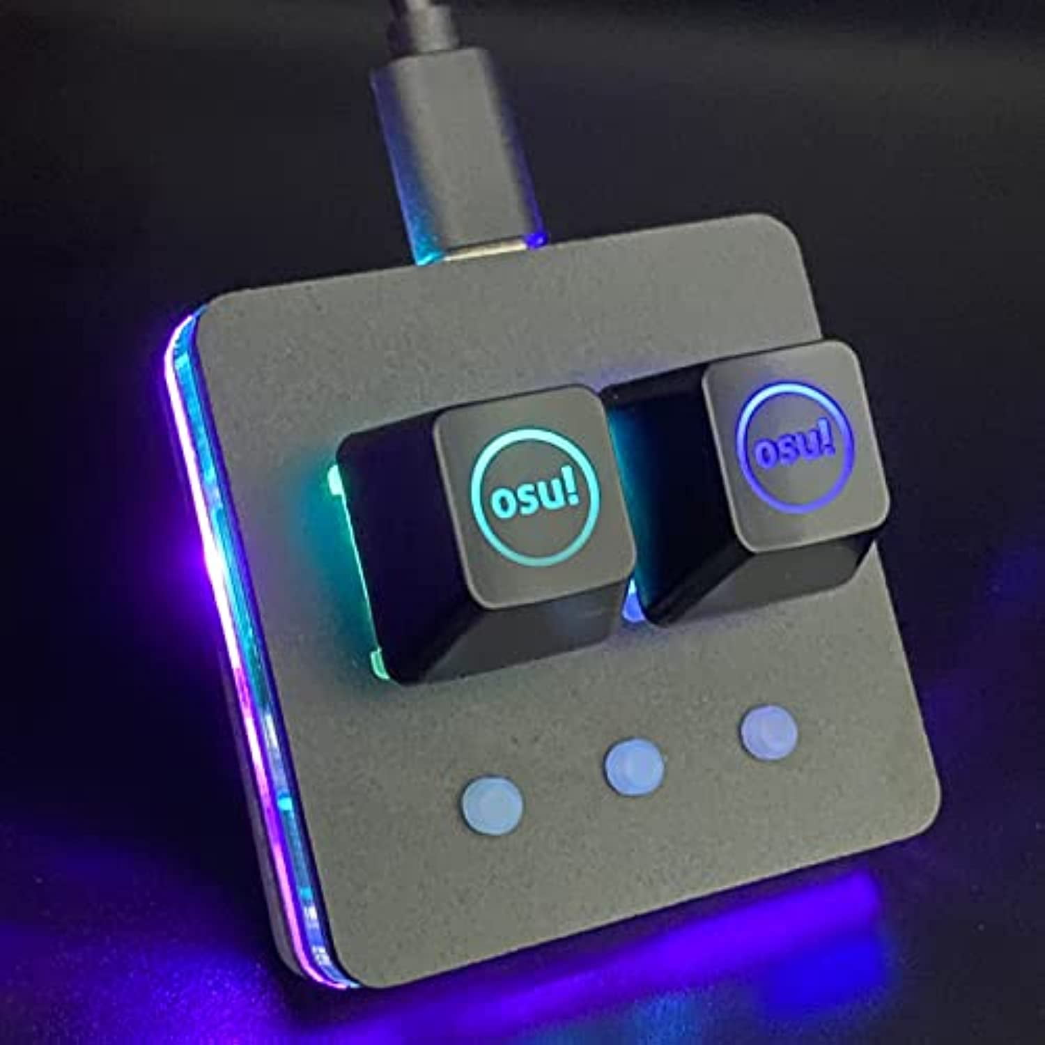 Newhui Mini 2-Key Osu! Keypad Hot Swap Mechanical Gaming Keyboard Macro Programmable Portable ...