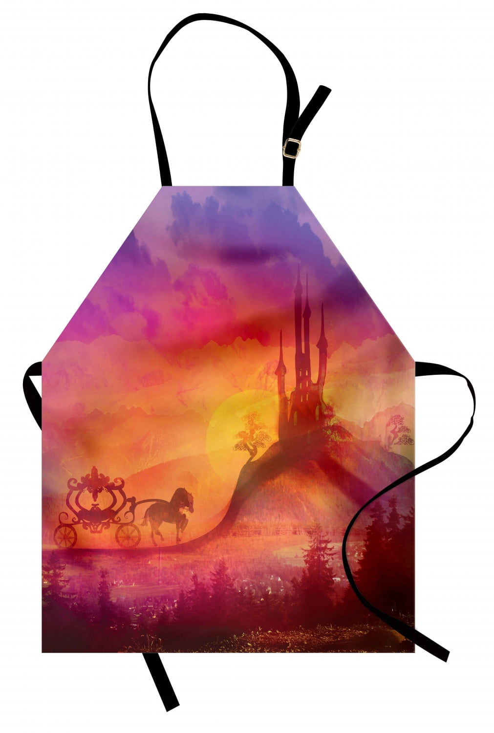 Fantasy Apron Fantasy Gothic Medieval Castle and Carriage with Horse ...