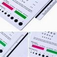 Vision Screening Tools Easy to Use Eye Chart with PD Measurement Ruler ...