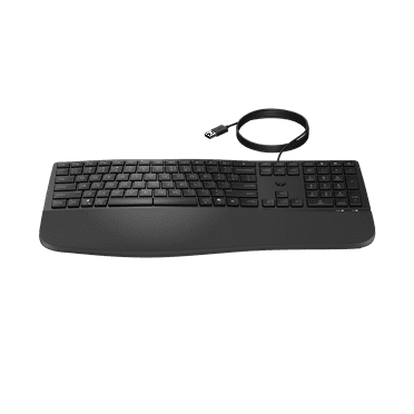 HP Wired Desktop 320K Keyboard, Black, USB Connection, Quiet Keys ...