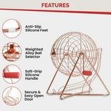 MR CHIPS 11 Inch Pro Bingo Set, Rust-Proof Steel Cage, 7/8 Inch Bingo ...