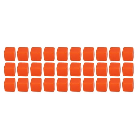 Plastic Write On Dice, DIY Painting 16mm Teaching Dice Cubes 30pcs For ...