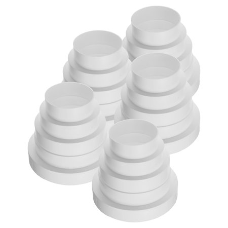 Vent Systems 3.15 4 5 6" inch Plastic Duct In-Line Reducer - Increaser ...