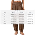 Aoochasliy Women's Pants Cotton Linen Wide Leg Long Trousers Elastic ...