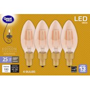 Great Value LED General Purpose 18W 1700 Lumens Daylight Medium Base ...