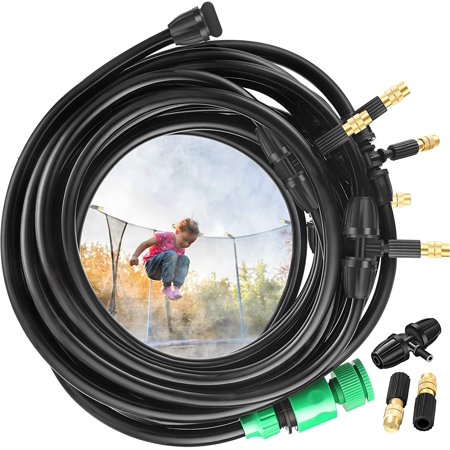 Trampoline Water Sprinkler Brass Nozzles Misting Cooling System Outdoor ...