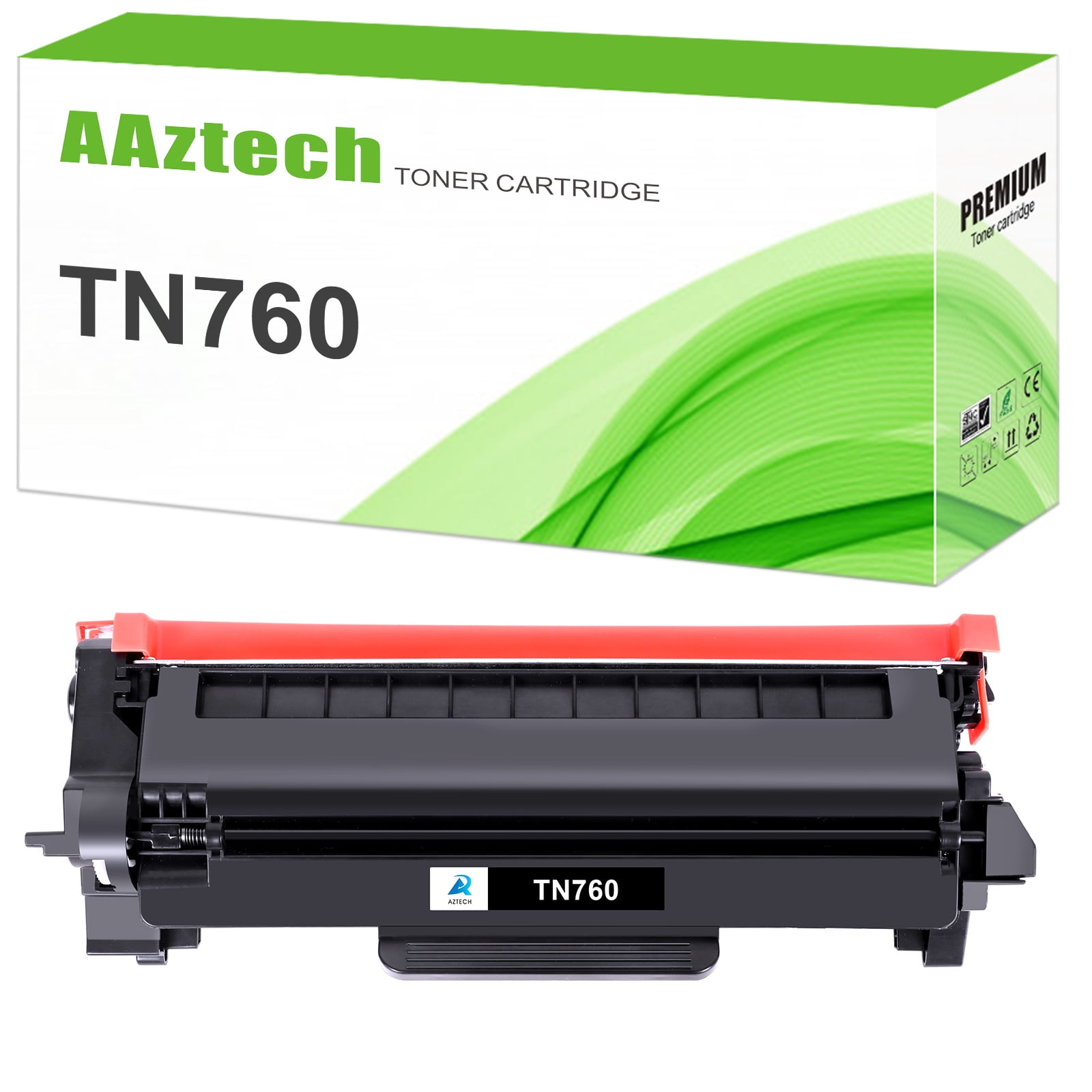 A AZTECH TN760 TN730 Toner Cartridge Compatible for Brother TN760 TN ...
