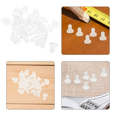 WSTEER 12pcs Clear Glass Table Bumpers Non-Adhesive Rubber Pads Glass ...