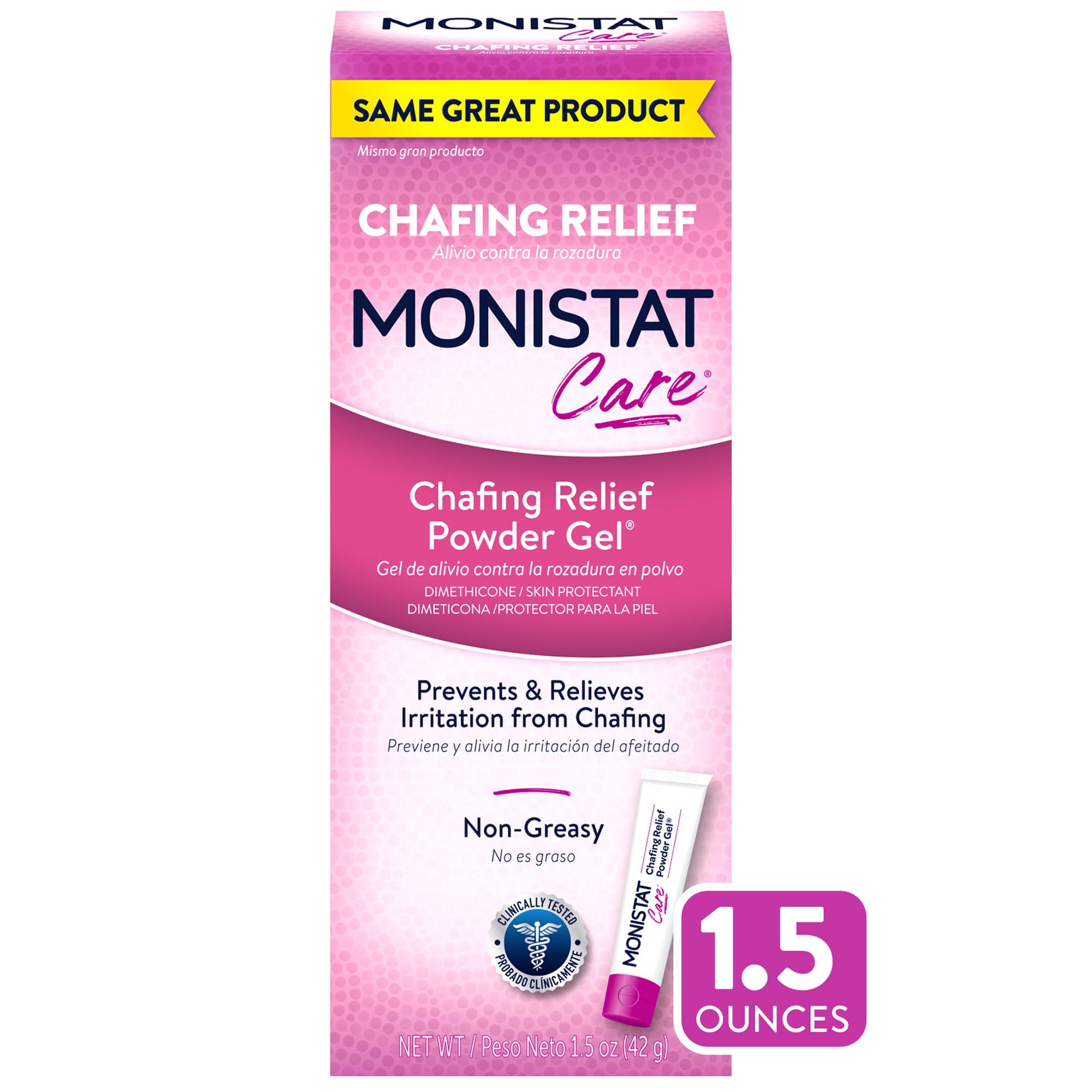 MONISTAT Chafing Relief Powder Gel, 1.5 OZ (Pack - 5) - Walmart.com