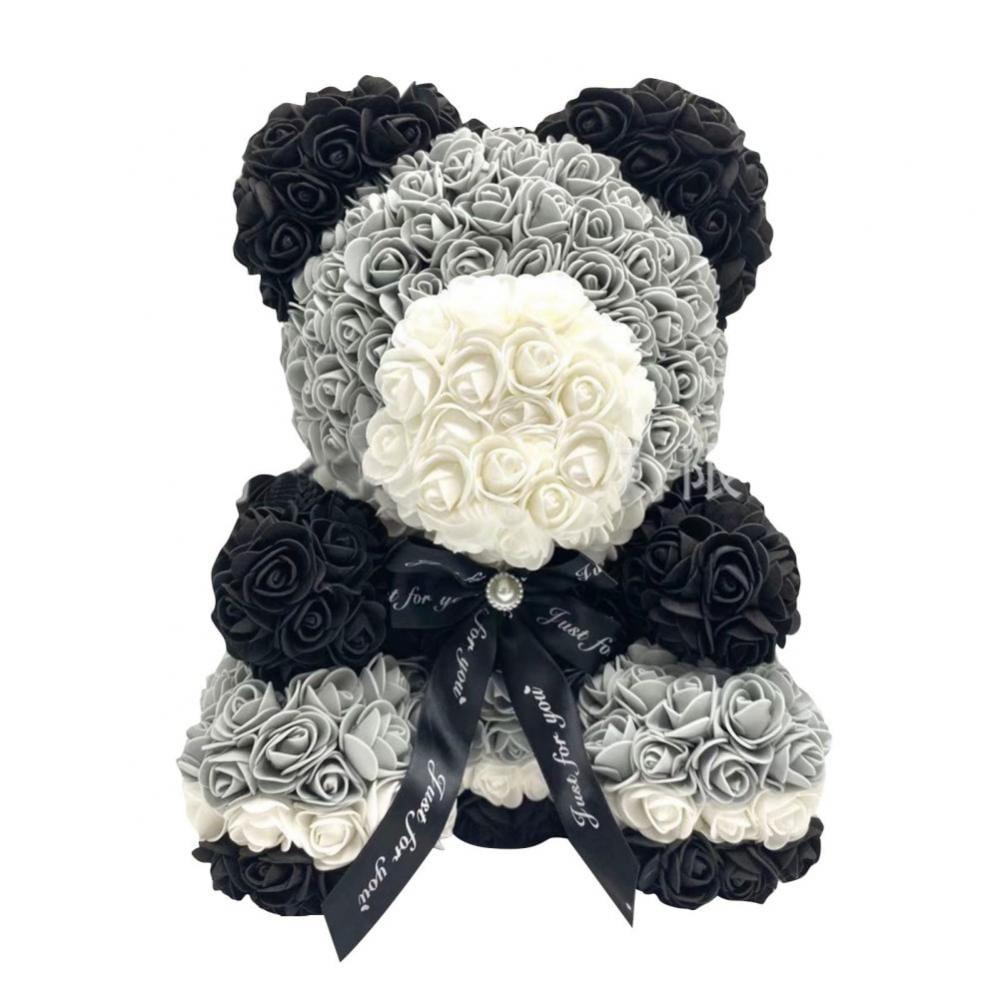 Hand Made Rose Teddy Bear Flowers, Rose Teddy Bear Gifts for Valentine ...