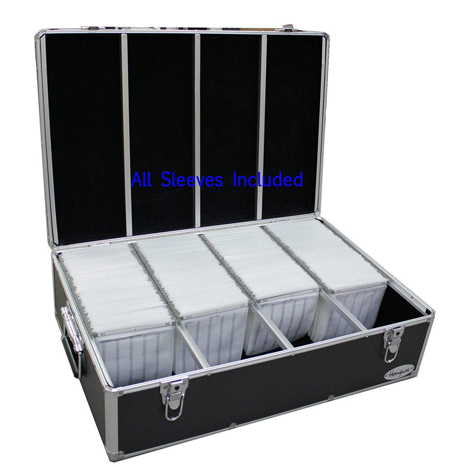 MegaDisc 1000 Cd DVD Black Aluminum Hard Case for Media Storage Holder ...