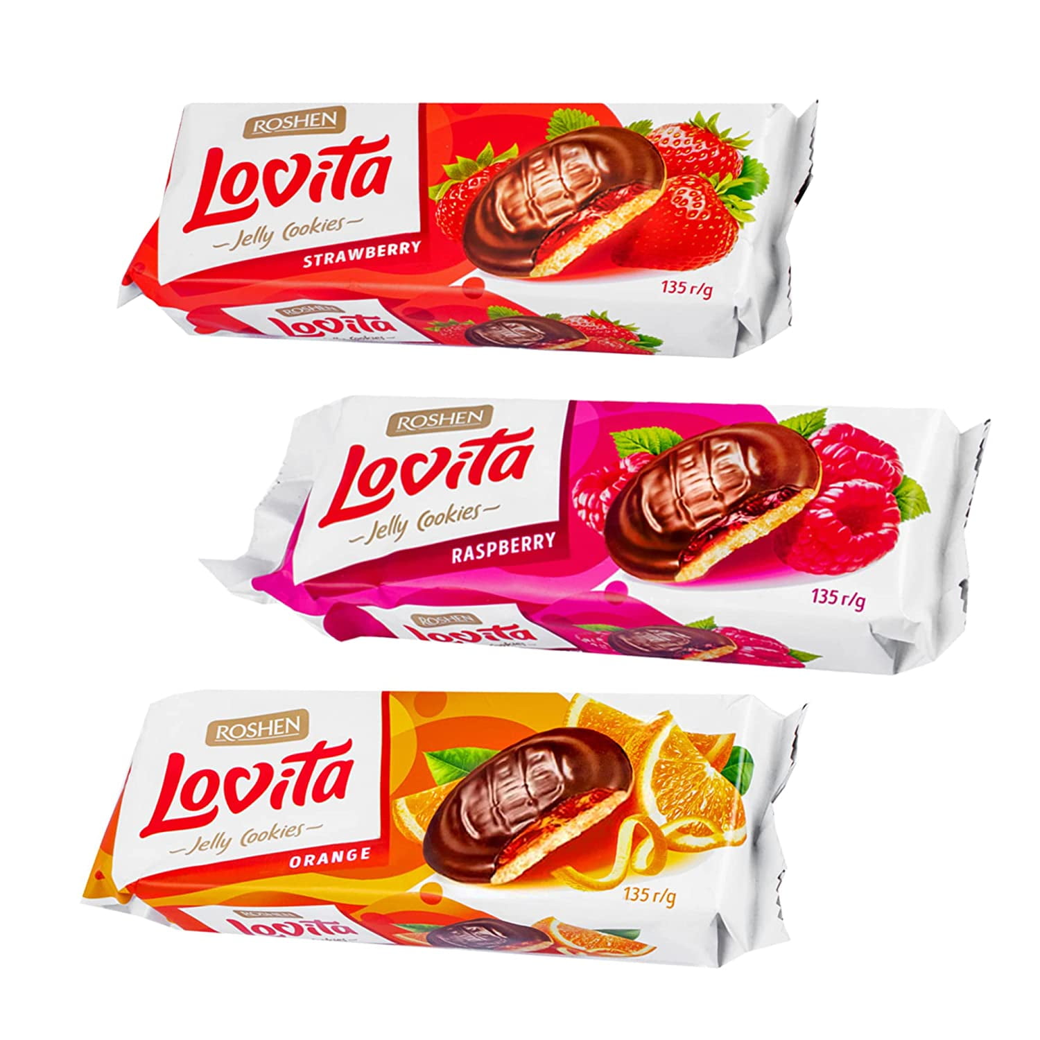 Roshen “Lovita” Jelly Cookies, Biscuits with Flavored Jelly Filling 4.8 ...