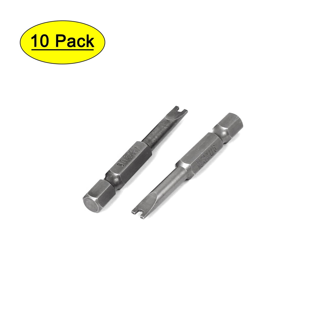 Magnetic 4.5mm Tip U6 Metal U Shaped Screwdriver Bits Gray 10pcs ...