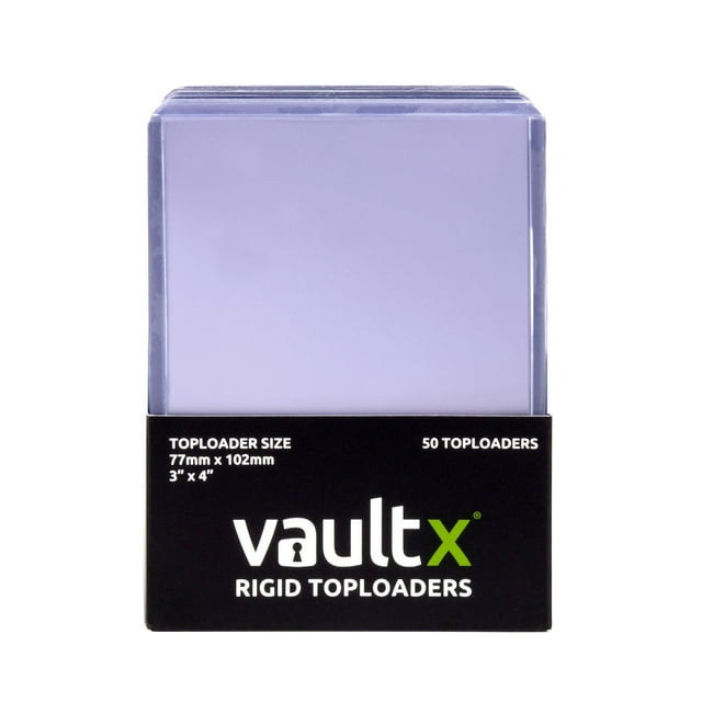 Vault X Toploaders - 3" x 4" 55pt Rigid Card Holders for Trading Cards ...