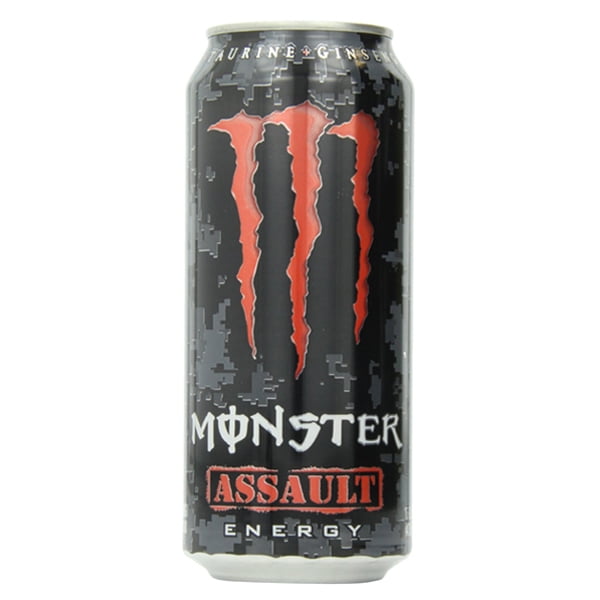 Monster Energy Drink Assault 16 Oz Cans - Pack of 24 - Walmart.com ...