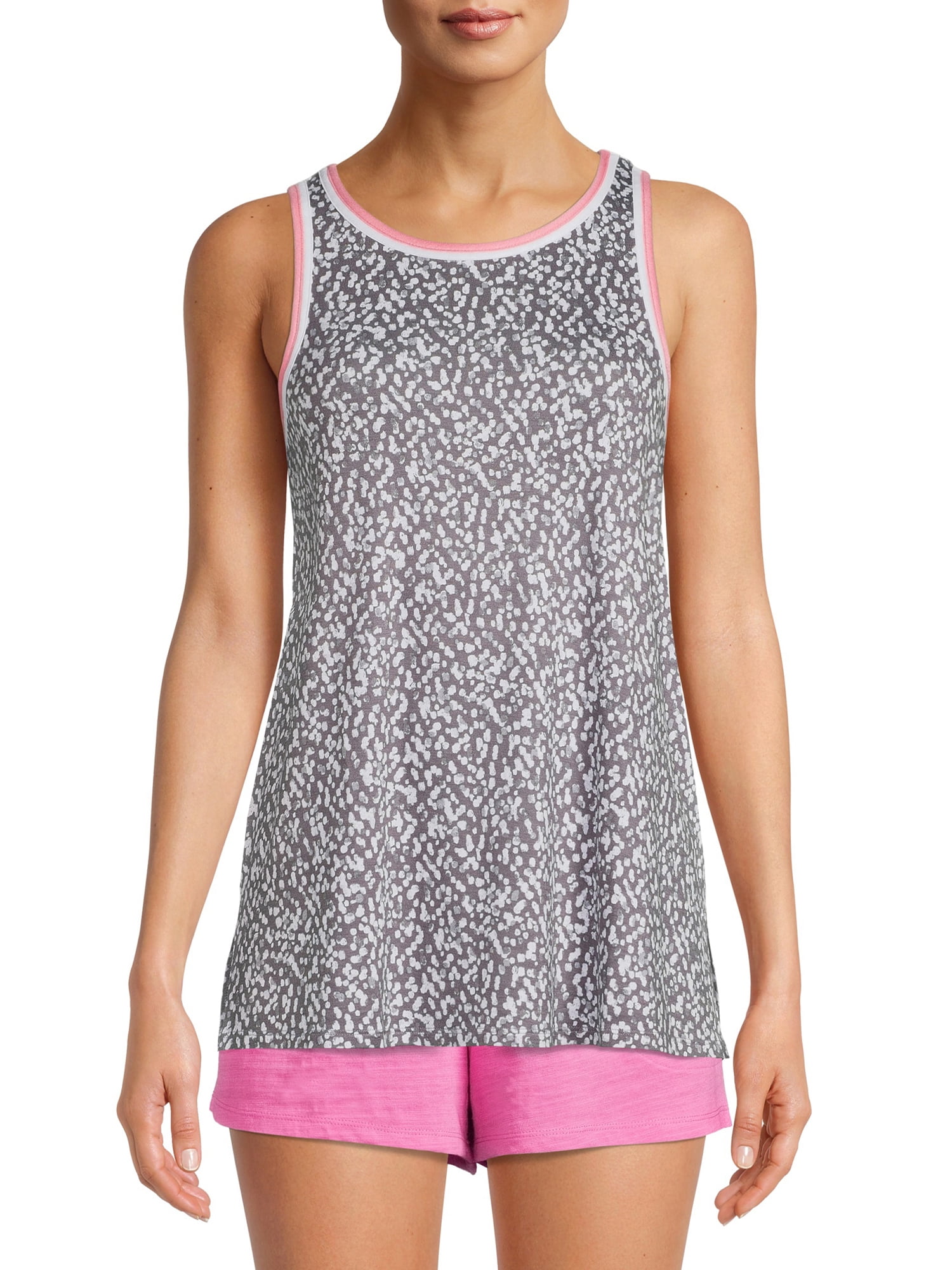Secret Treasures Women's High-Neck Sleep Knit Tank Top - Walmart.com