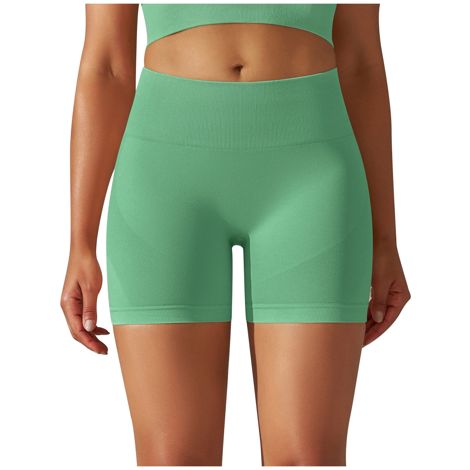 Click here for Cfhntfmh Biker Shorts For Women Stretch Ribbed Ela... prices