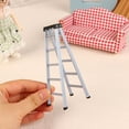 1/12 Miniature Ladder Doll House Accessory, Realistic Toy Furniture for ...