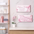 2026 New 2Pcs Pink Bow Style Wooden Signs, 12x6 Inch Rustic Farmhouse ...