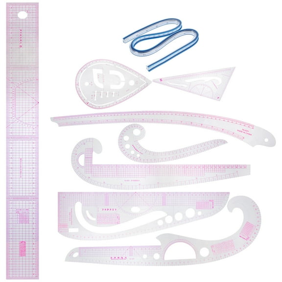 Sew French Curve Ruler Set Metric Rulers Set Measuring Tools Bendable ...