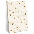 Bees Canvas Wall Art for Living Room, Minimalist Rustic Yellow ...