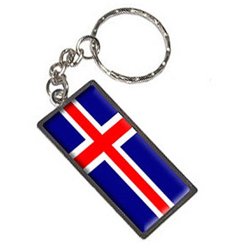 Iceland Flag Keychain Key Chain Ring - Walmart.com