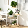 WEGFTDUOP House Living Room Decor Multi Layer Wooden Plants Stand Multi ...