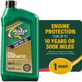 Quaker State Full Synthetic 5W-30 Gasoline Engine Oil, 1 Quart ...