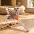Natural Cat Teaser Wand - Interactive Kitten Play Toy with Feathers ...