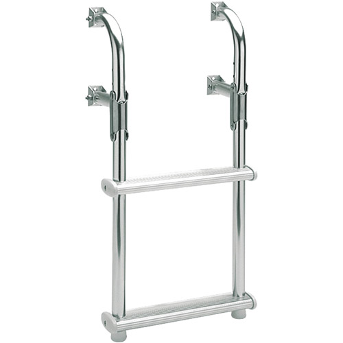 Garelick EEz-In Compact Transom Ladder with 12" Wide Aluminum Steps ...